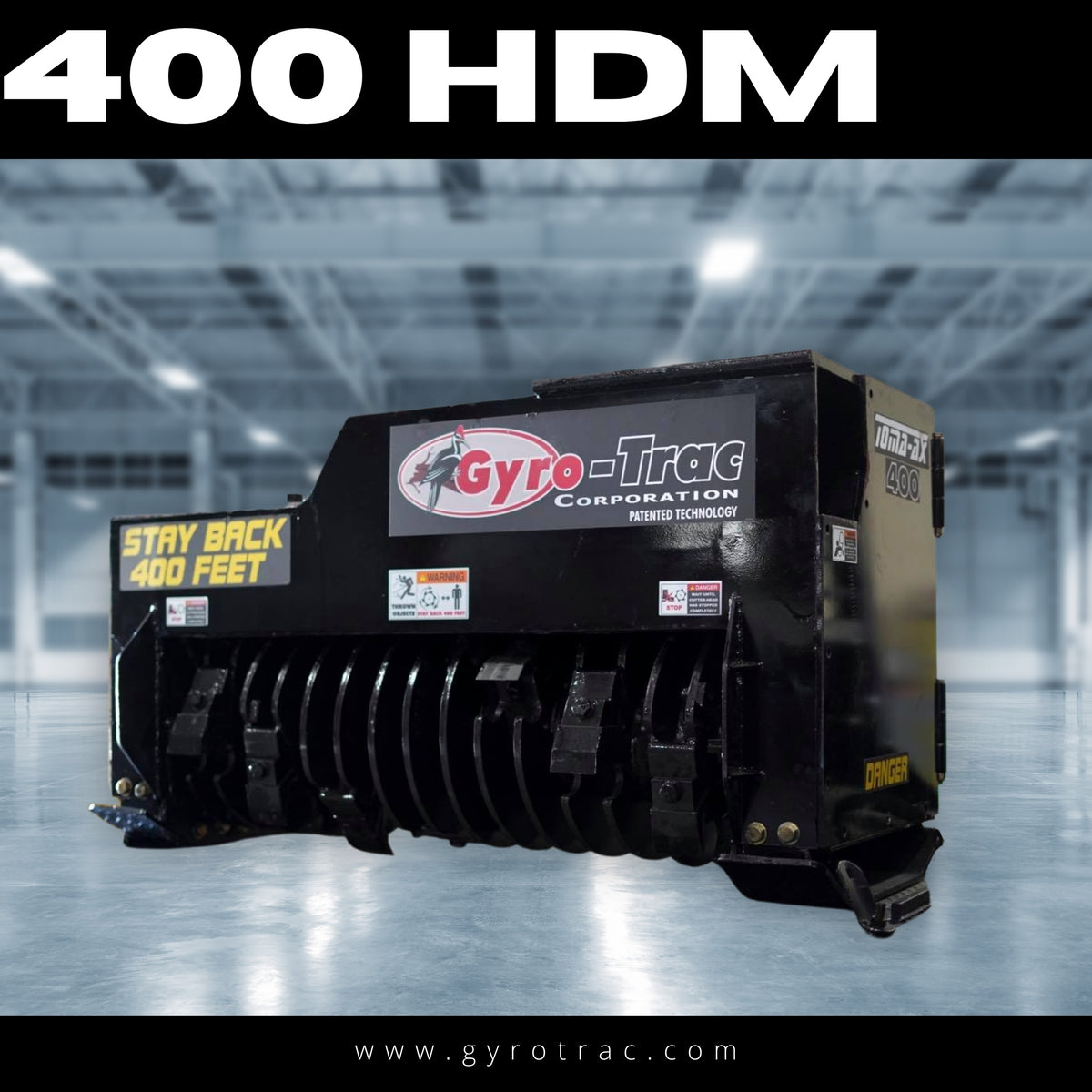 Check out the Brand New Cutter-head from Gyro-Trac: the 400 HDM Cutter-head