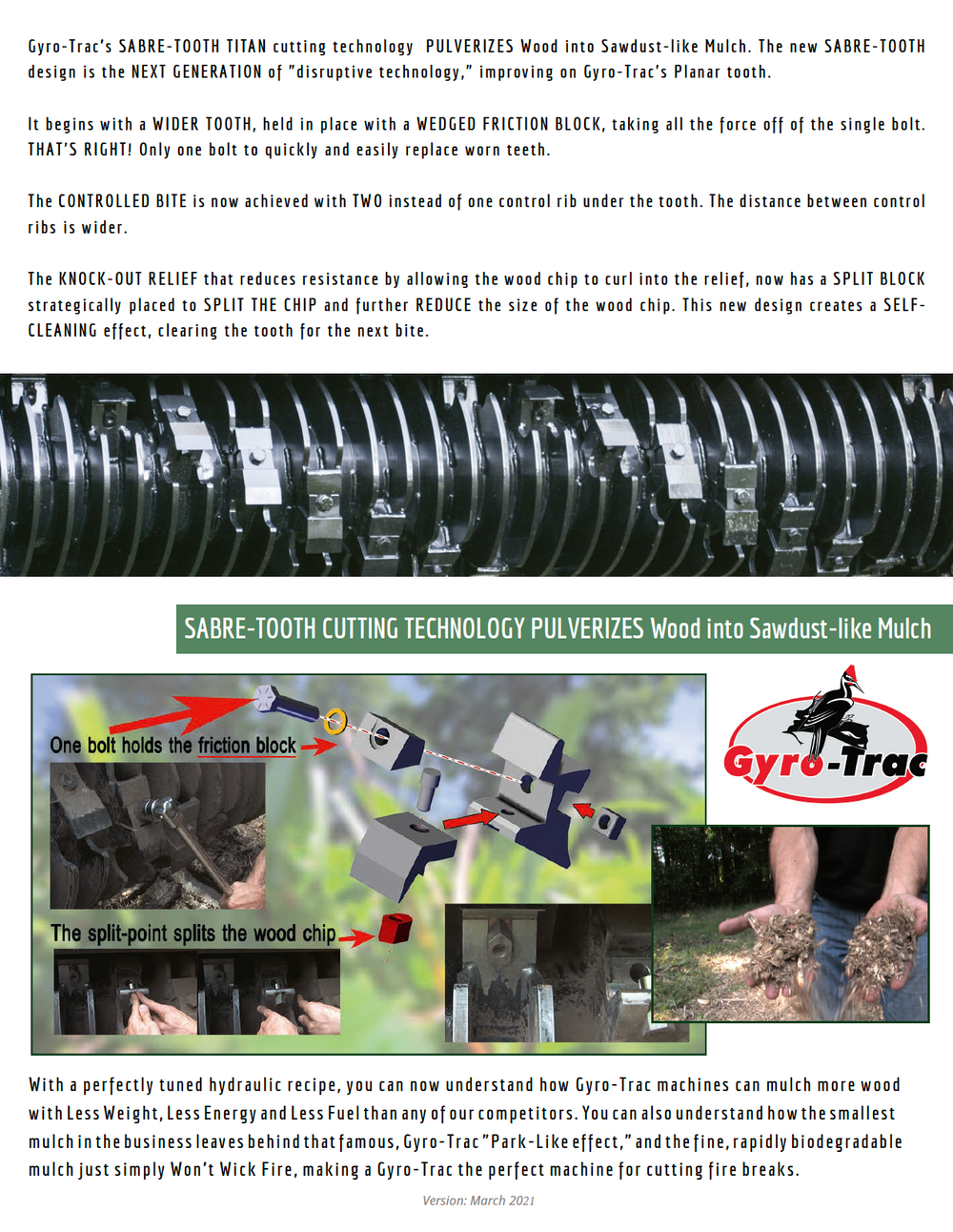 Check out the Brand New Cutter-head from Gyro-Trac: the 400 HDM Cutter-head